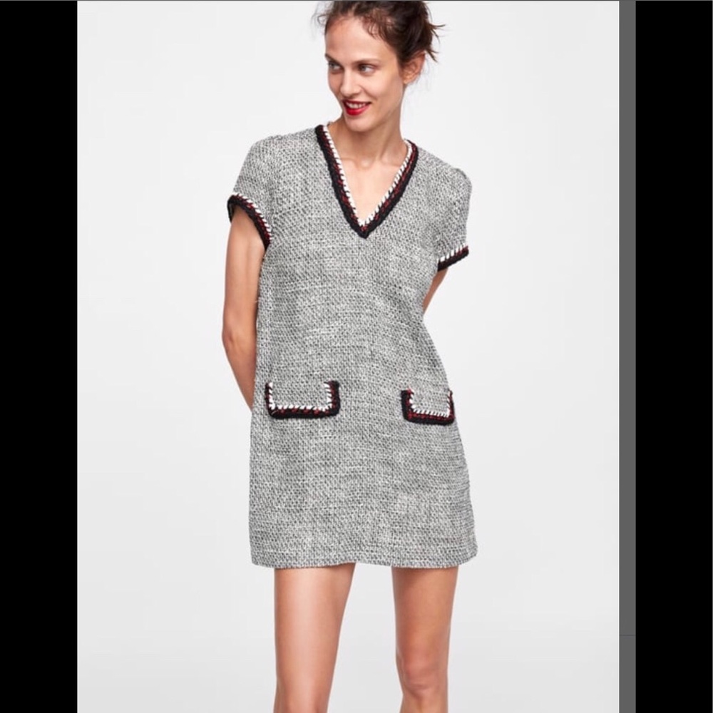 Zara Tweed Dress - Gem